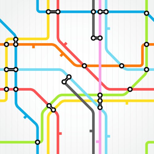 Abstract metro scheme background Royalty Free Vector Image