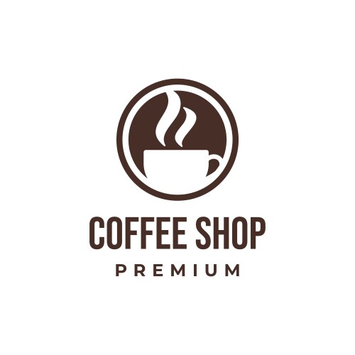 Nest coffee logo icon Royalty Free Vector Image