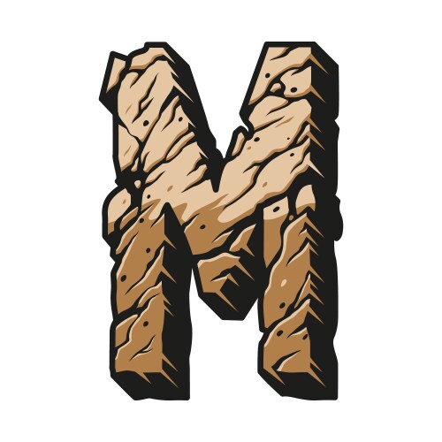 Desert alphabet letter e colorful template Vector Image