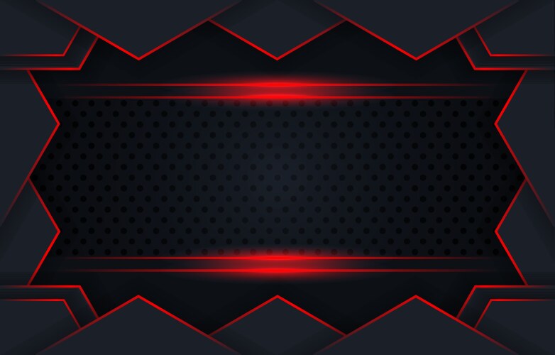Futuristic red and black background design Vector Image