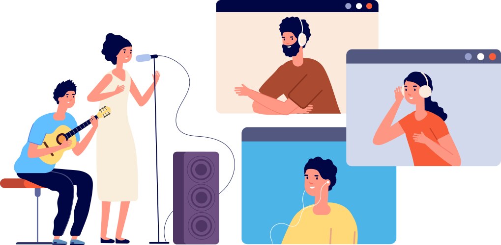 Music Streaming Vector Images (over 20,000)