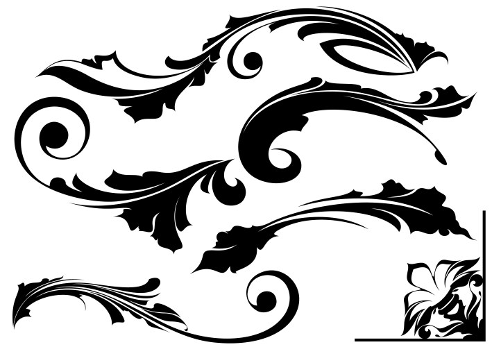 Design elements and borders Royalty Free Vector Image