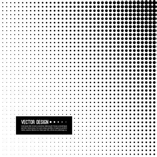 Halftone background of dots in wavy arrangement Vector Image