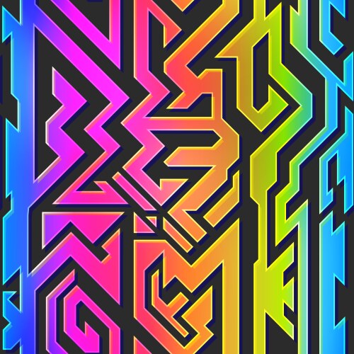 Rainbow triangle seamless pattern Royalty Free Vector Image