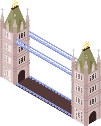 Isometry city london Royalty Free Vector Image