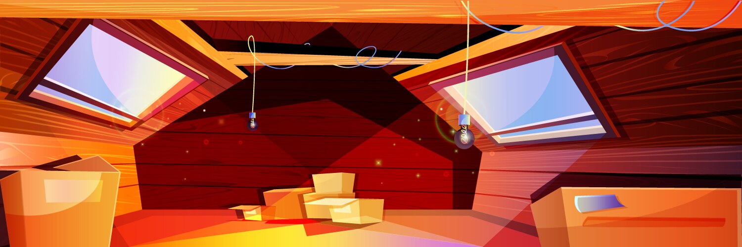 Attic Cartoon Interior Vector Images (over 350)