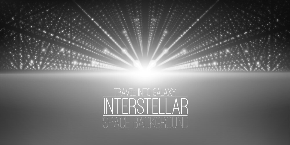 Interstellar interlude design featuring space dj Vector Image