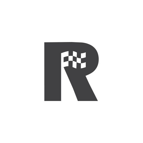 Letter r tracing racing car – Royalty-Free Vector | VectorStock