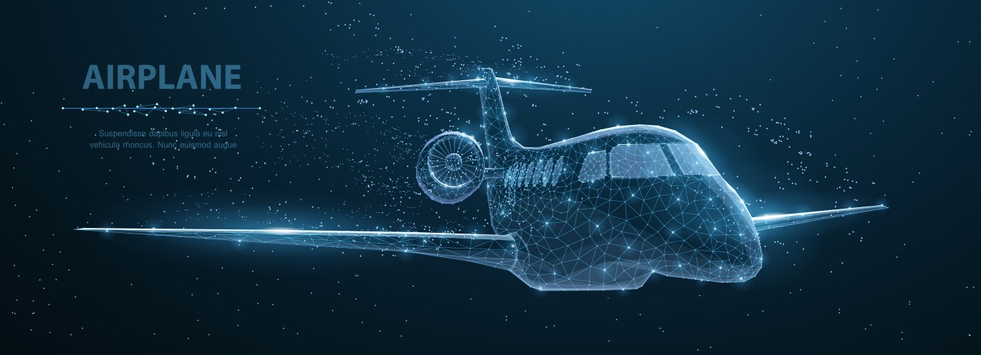 Airplane Wireframe Vector Images (over 1,000)