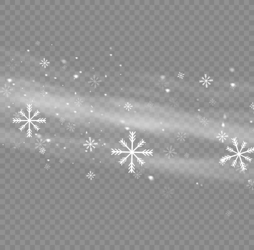 Snowstorm cold snow wind isolated Royalty Free Vector Image