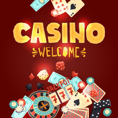 Slot machine poster Royalty Free Vector Image - VectorStock