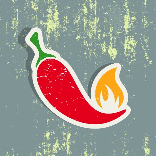 Chilli peppers scale Royalty Free Vector Image