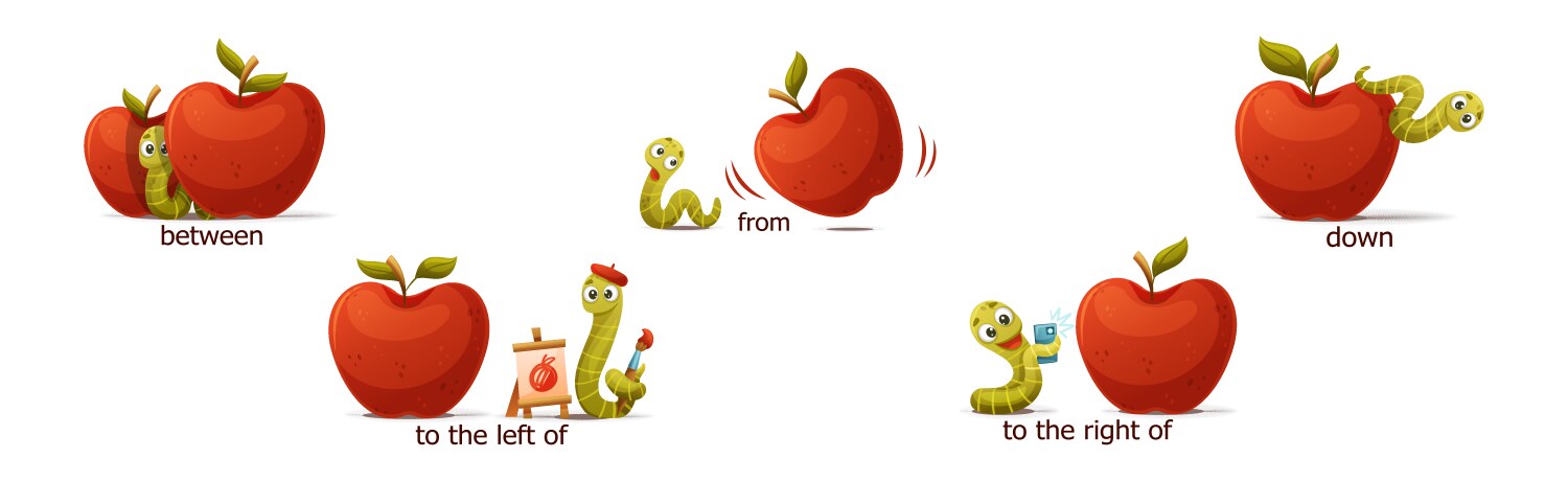 Preposition Between Vector Images (over 340)