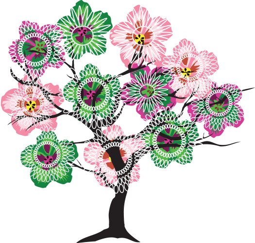 Detailed sephirot tree of life kabbalah scheme Vector Image