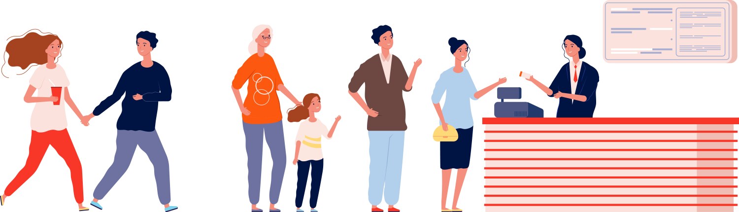 Busy Queue Vector Images (over 3,400)