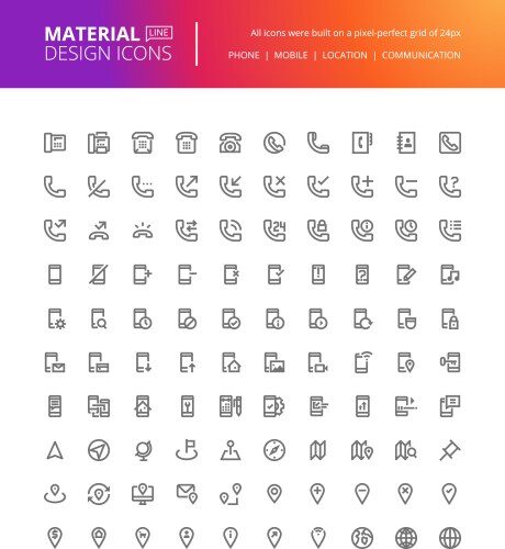 Material handling icons set simple style Vector Image