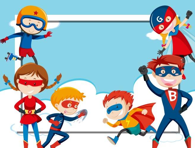 Superhero border Vector Images & Graphics for Commercial Use | VectorStock