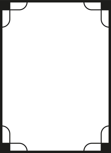 Art deco black ornamental decorative frame Vector Image