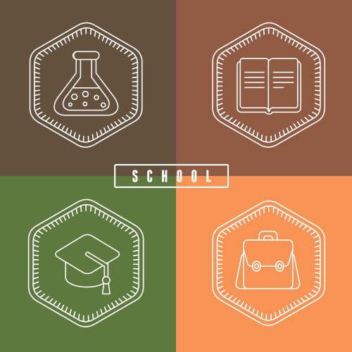 School logos Royalty Free Vector Image - VectorStock
