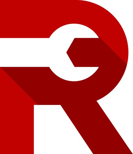 Letter p and lightning bolt logo design template Vector Image