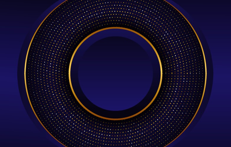 Luxury gold and blue background design Royalty Free Vector