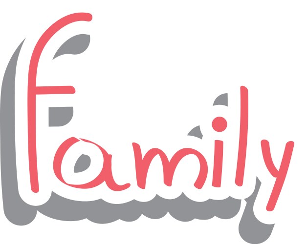 Family Word Vector Images (over 9,200)