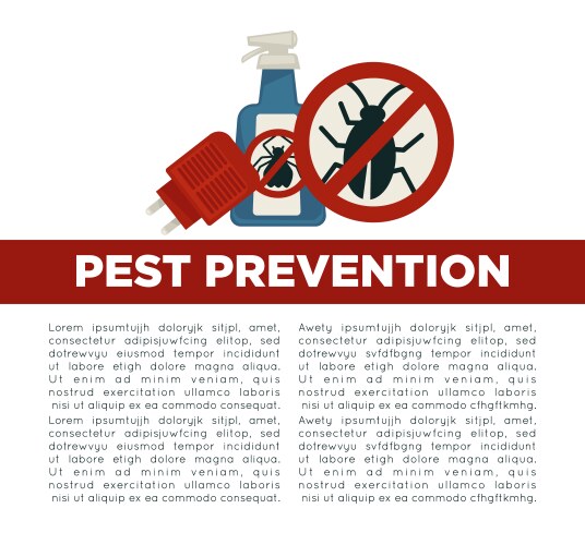 Stop pest Royalty Free Vector Image - VectorStock