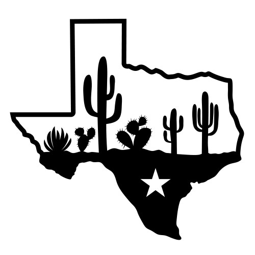 State of Texas Silhouette Vector Images (over 3,400)