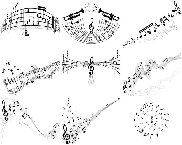 Musical notes Royalty Free Vector Image - VectorStock