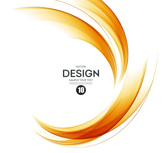 Colorful orange curve background design Royalty Free Vector