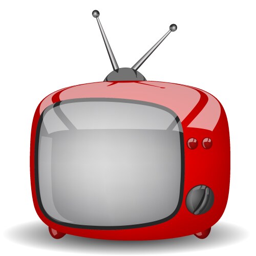 Funny blue tv Royalty Free Vector Image - VectorStock