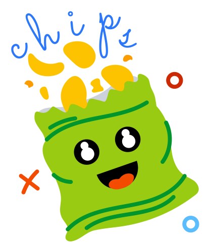 Chips packet Royalty Free Vector Image - VectorStock