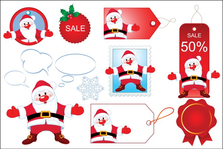 Santa claus Royalty Free Vector Image - VectorStock