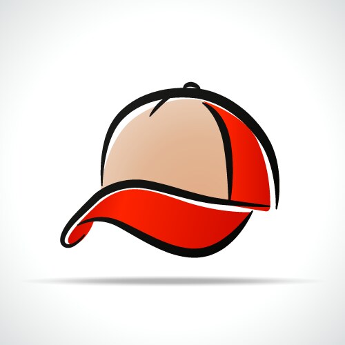 Cartoon Baseball Cap Royalty Free Vector Image