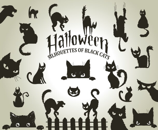 Black Cat Silhouette Vector Images (over 72,000)