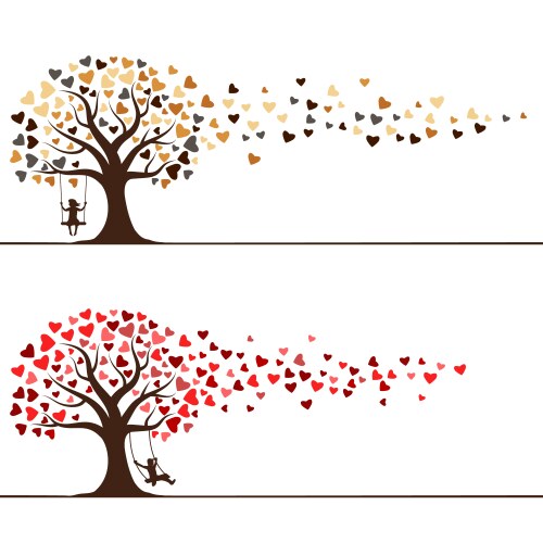 Kids tree logo icon design Royalty Free Vector Image