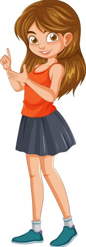 Girl Pointing Vector Images (over 15,000)