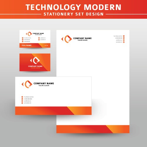Letterhead template design Royalty Free Vector Image
