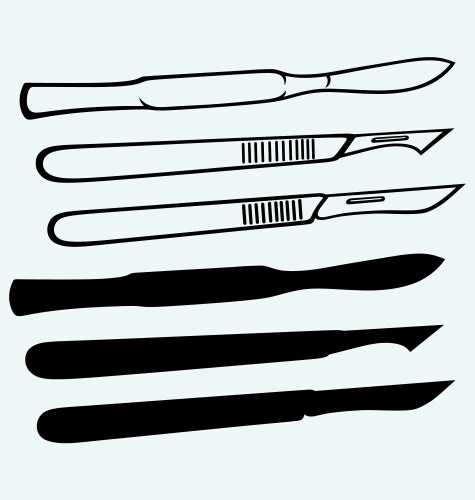 Surgical instruments Royalty Free Vector Image