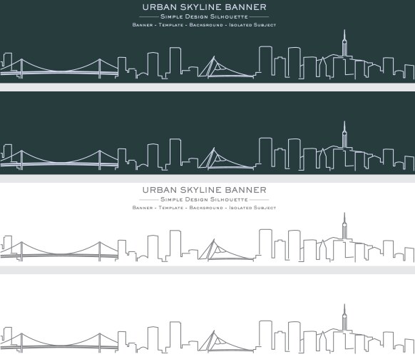 One single line drawing mecca city skyline Vector Image