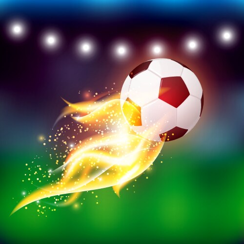 Soccer or football banner with ball sports Vector Image
