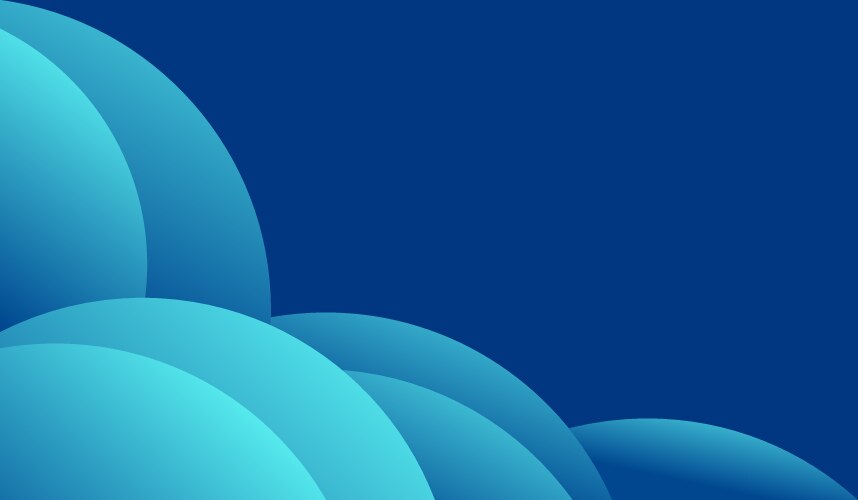 Gradient blue background modern design round Vector Image