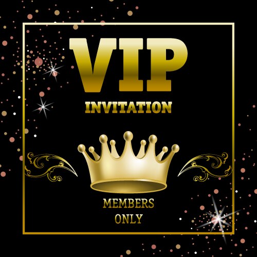 Gold vip background club members only Royalty Free Vector