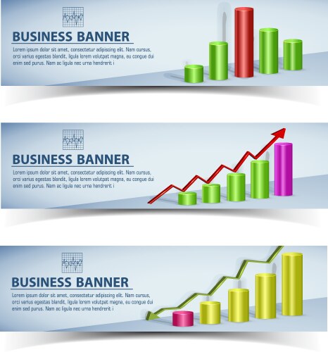 Design template banners Royalty Free Vector Image