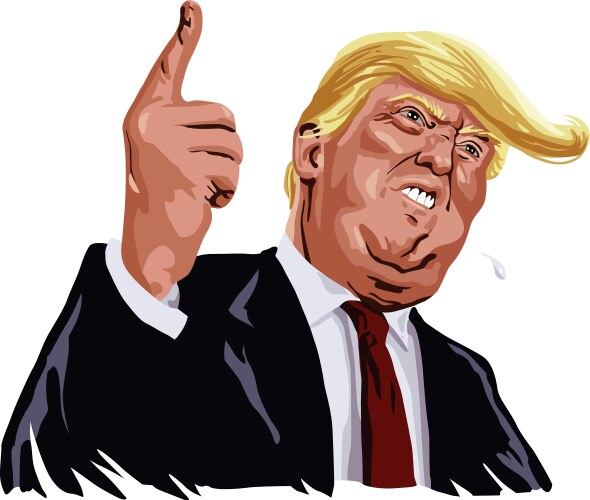 Cartoon trump Vector Images & Graphics for Commercial Use | VectorStock