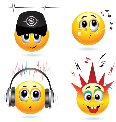 Angry smiley showing thumb down Royalty Free Vector Image