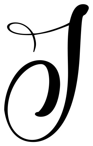 Cursive Font Letter J Vector Images (82)