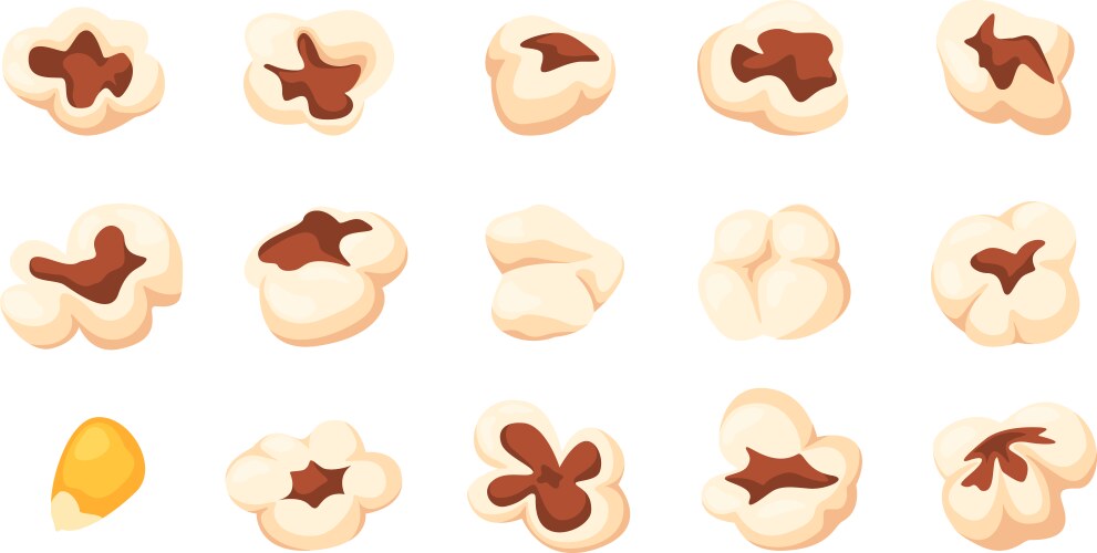 Background with popcorn image of snack food Vector Image