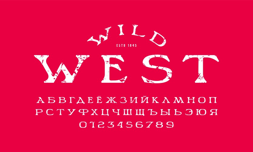Font West Western Vector Images (over 620)