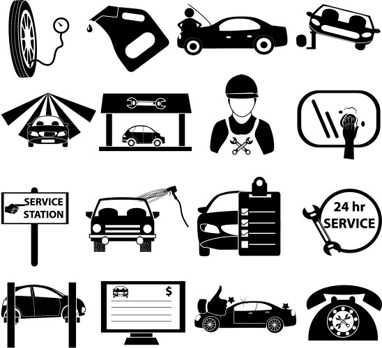 Writing icons set Royalty Free Vector Image - VectorStock